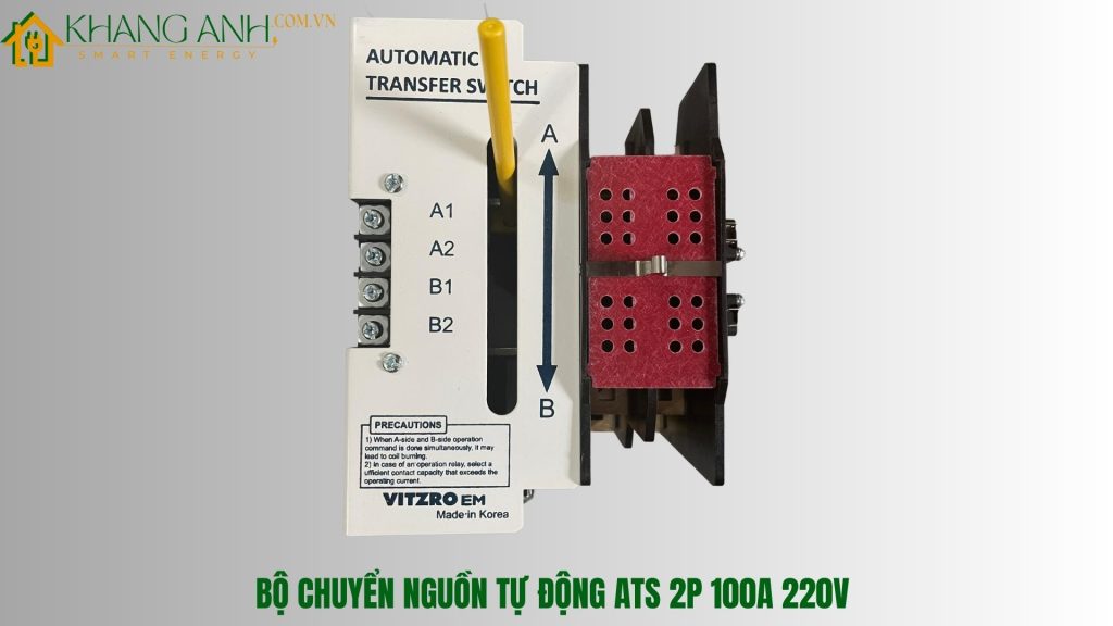 ATS Chuyển Nguồn Tự Động 2P 100A Vitzro Hàn Quốc | Bảo Hành 1 Năm ...