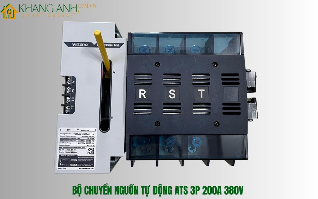 ATS Chuyển Nguồn Tự Động 3P 200A Vitzro Hàn Quốc | Bảo Hành 1 Năm ...