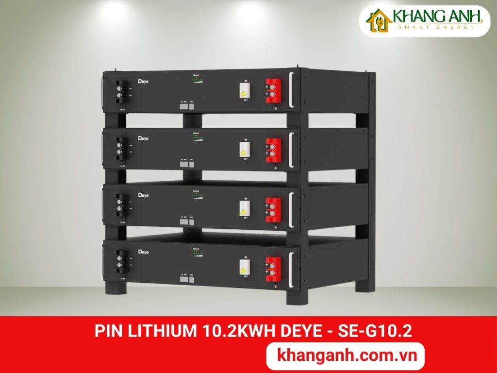 Pin Lithium Deye 10kWh 51.2V 200Ah SE-G10.2 Mới Nhất | Bảo Hành 5 Năm ...