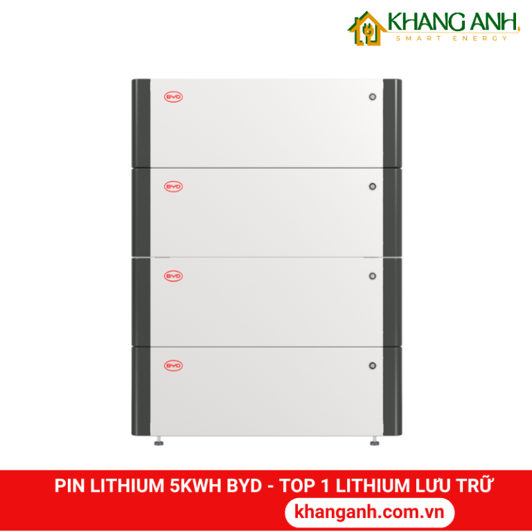 Pin Lưu Trữ Lithium BYD 5kWh - 51.2V 100Ah | BATTERY-BOX LV5.0 - CÔNG ...